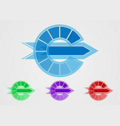 Color lines of information loading Royalty Free Vector Image