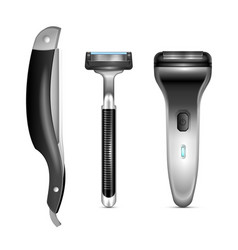 Hairdresser tools realistic set Royalty Free Vector Image