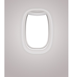 Airplane window template inside and outside view Vector Image