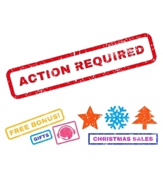 Action Required Rubber Stamp Royalty Free Vector Image