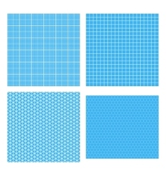 Five millimeters grid cyan colour on white Vector Image