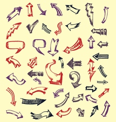 Cute various colors arrows Royalty Free Vector Image