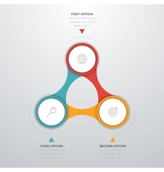 Infographics three options Royalty Free Vector Image