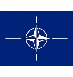 Nato flag in different shapes Royalty Free Vector Image