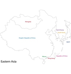 Gray china map Royalty Free Vector Image - VectorStock