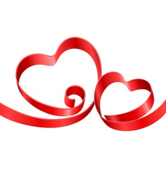 3d realistic paper cut heart card mock up Vector Image