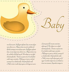 Baby document design Royalty Free Vector Image