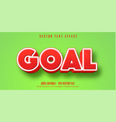 Red text editable font effect Royalty Free Vector Image