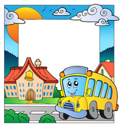 School theme frame 2 Royalty Free Vector Image