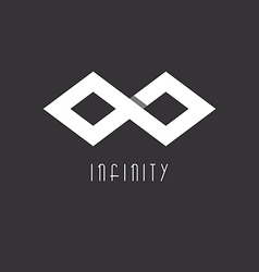 Infinity symbol logo Royalty Free Vector Image