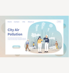 Worlds air quality pollution infographic Vector Image