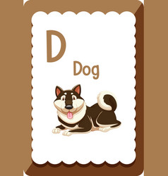 Different words beginning with letter d Royalty Free Vector