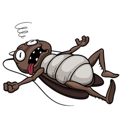 Cockroach dead Royalty Free Vector Image - VectorStock