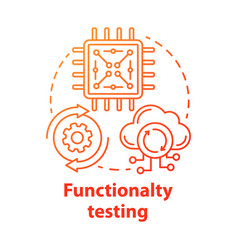 Functionality testing concept icon black-box Vector Image