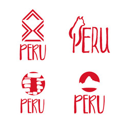 Logo for peru Royalty Free Vector Image - VectorStock