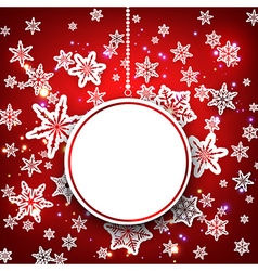 Red round background on white Royalty Free Vector Image