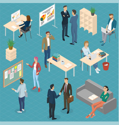 Isometric people set Royalty Free Vector Image