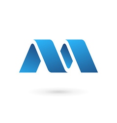 Letter M logo icon design template elements Vector Image