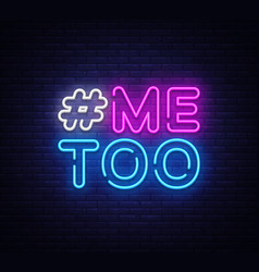 Follow me neon text follow me neon sign Royalty Free Vector