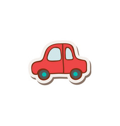 Red car Royalty Free Vector Image - VectorStock
