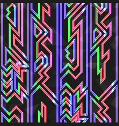 Graffiti geometric seamless pattern with grunge Vector Image
