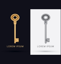 Luxury key Royalty Free Vector Image - VectorStock
