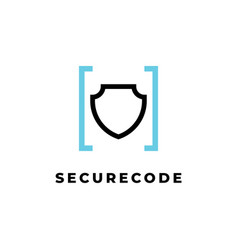 Abstract cyber security logo design dot circle Vector Image