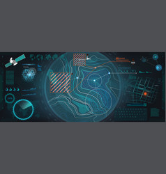 Control center hud Royalty Free Vector Image - VectorStock