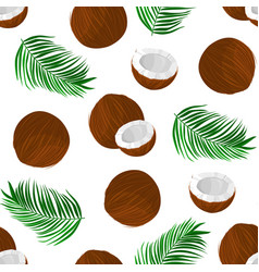 Green food seamless pattern vegetable fruits Vector Image
