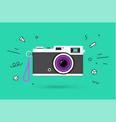 Love camera neon sign Royalty Free Vector Image