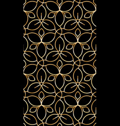 Abstract strokes flowers seamless pattern Vector Image