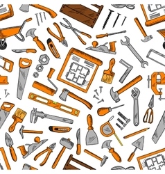 Art tools - seamless background pencil drawings Vector Image