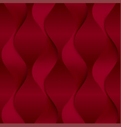 Red seamless texture wavy background interior Vector Image