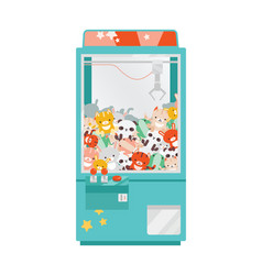 Arcade game machines with dolls Royalty Free Vector Image