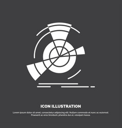 Data diagram performance point reference icon Vector Image