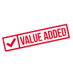 Value added rubber stamp Royalty Free Vector Image