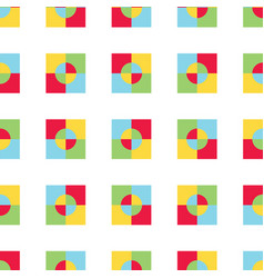 Abstract color block seamless pattern Royalty Free Vector