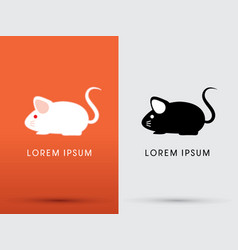 Anti mouse parasite no rat no pest logo design Vector Image