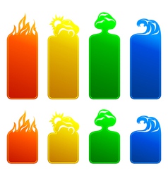 Four elements Royalty Free Vector Image - VectorStock