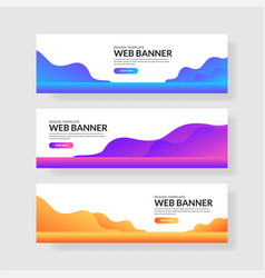 Website banner ui ux Royalty Free Vector Image