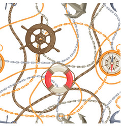Ship steering wheel nautical Royalty Free Vector Image