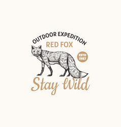 Logo fox Royalty Free Vector Image - VectorStock