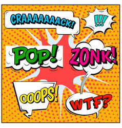 No word comic book pop art Royalty Free Vector Image