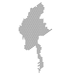 Pixel myanmar map Royalty Free Vector Image - VectorStock