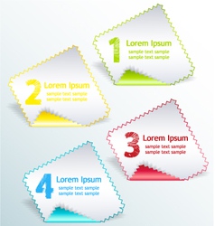 Number paper tags Royalty Free Vector Image - VectorStock