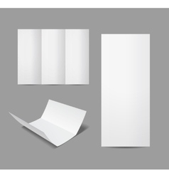 Empty leaflet or brochure design template Vector Image