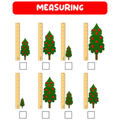 Measuring length with ruler education developing Vector Image