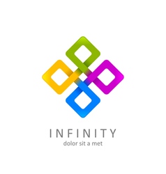 Infinity symbol infinite logo mobius loop Vector Image