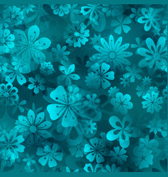 Seamless pattern flowers Royalty Free Vector Image