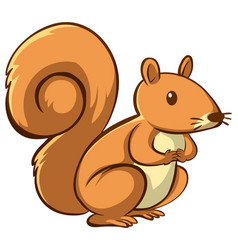 Little mouse with brown fur Royalty Free Vector Image